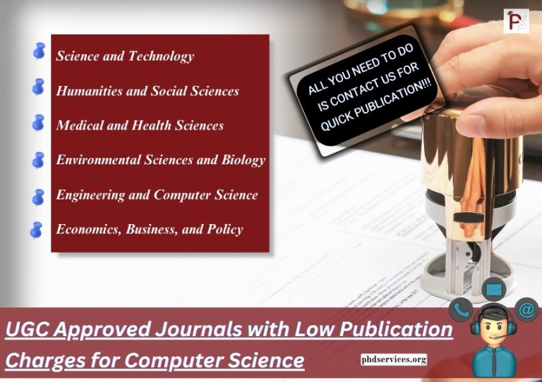 UGC Journals with Low Publication Charges for Computer Science